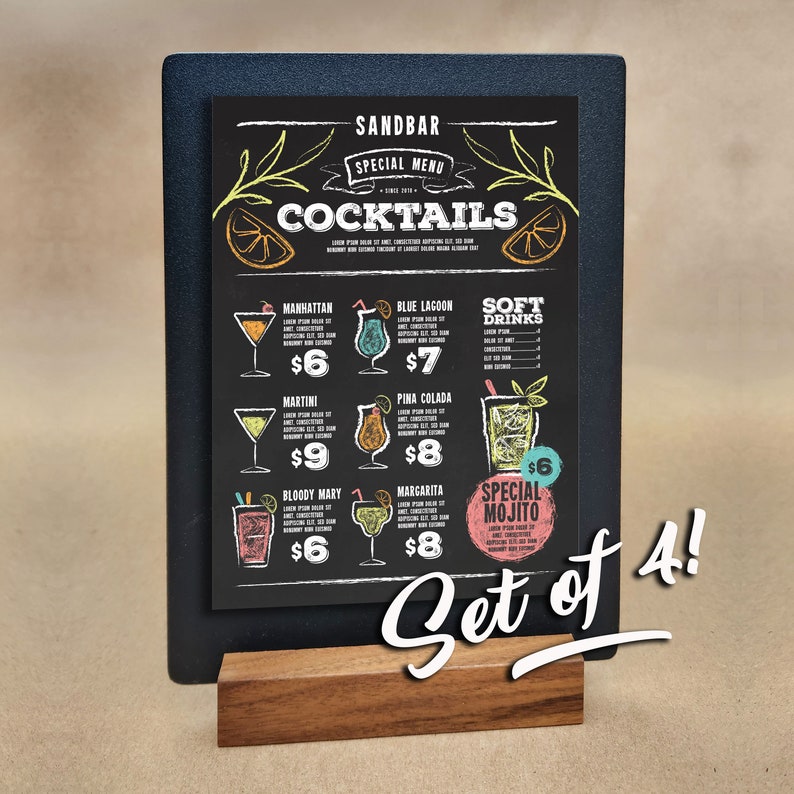 New Product! Metal Table Top Stand Table Talker Magnetic Menu Product ...