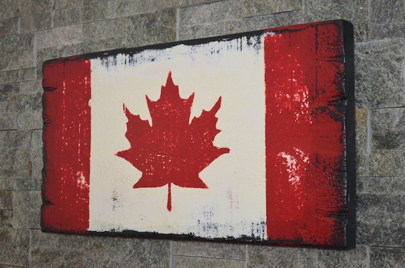 Distressed Canadian Flag Canada Flag Celebrate Canada 150 | Etsy Canada