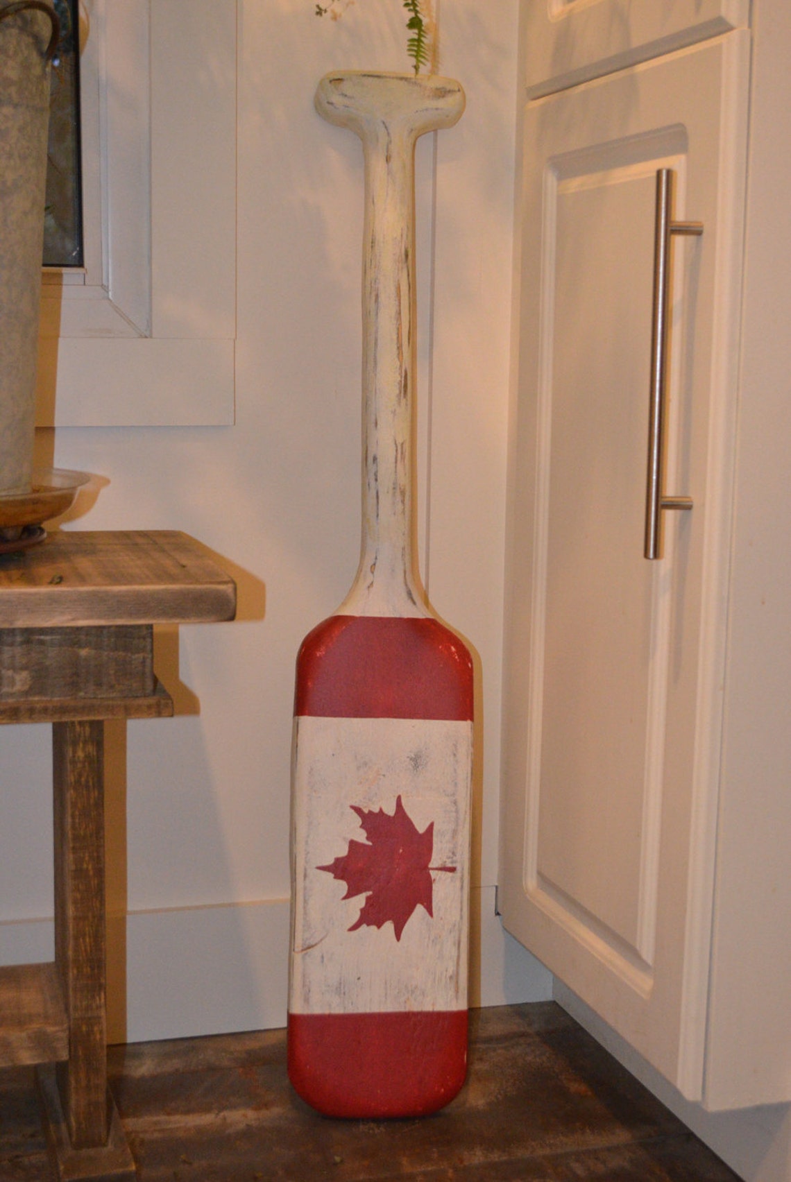 Canadian Flag Paddle Canada Flag Rustic Canadian Flag | Etsy