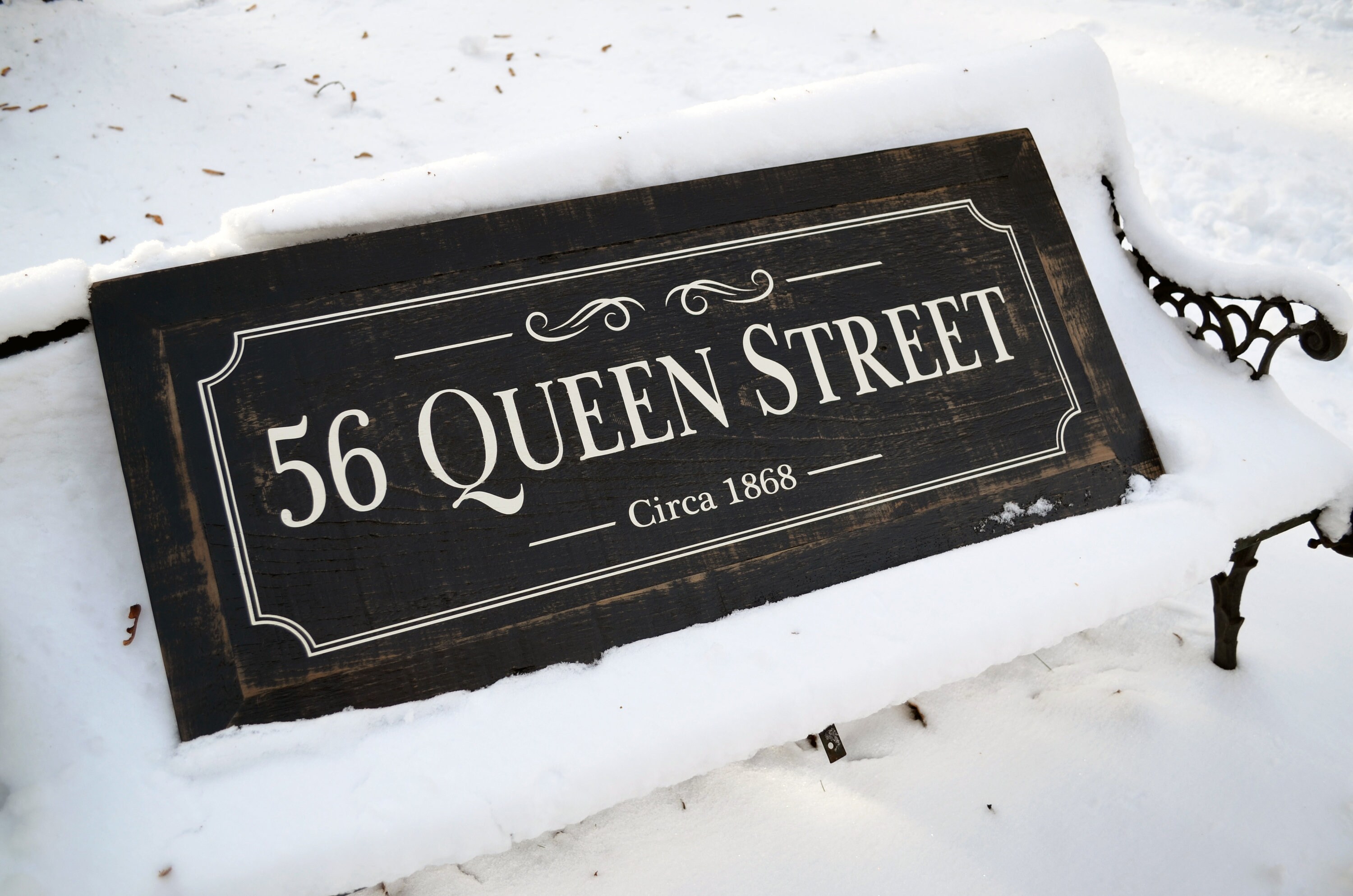 Personalized Rustic Address Sign, Vintage Painted Wood - Etsy Canada