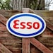 Esso Sign Vintage Wood Esso Sign Painted Wood Esso Sign Mancave Sign ...