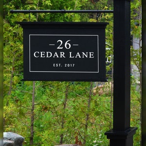 Custom Estate Signage Painted Wood Sign Storefront Business Property ...