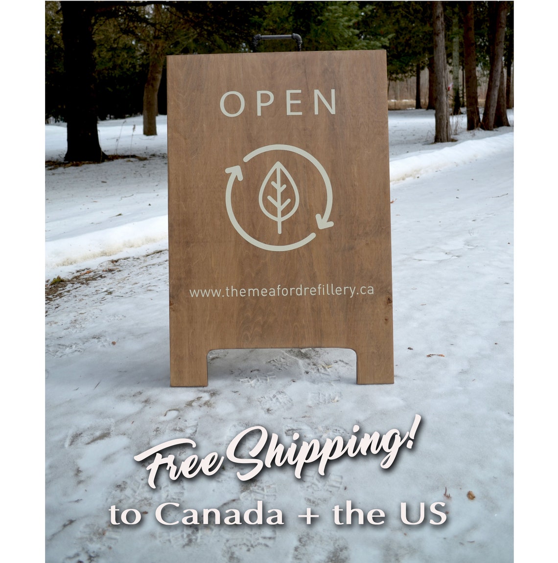 2-sided Custom Sandwich Board A-frame Sidewalk Sign Personalised ...
