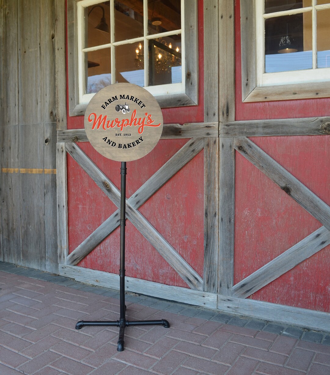 2-sided Custom Market Stand Painted Artwork Included! Lollipop Sign ...