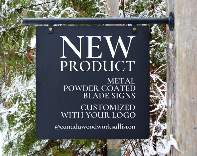 New Product! Metal Blade Sign Vinyl Artwork Included! Powder Coated ...