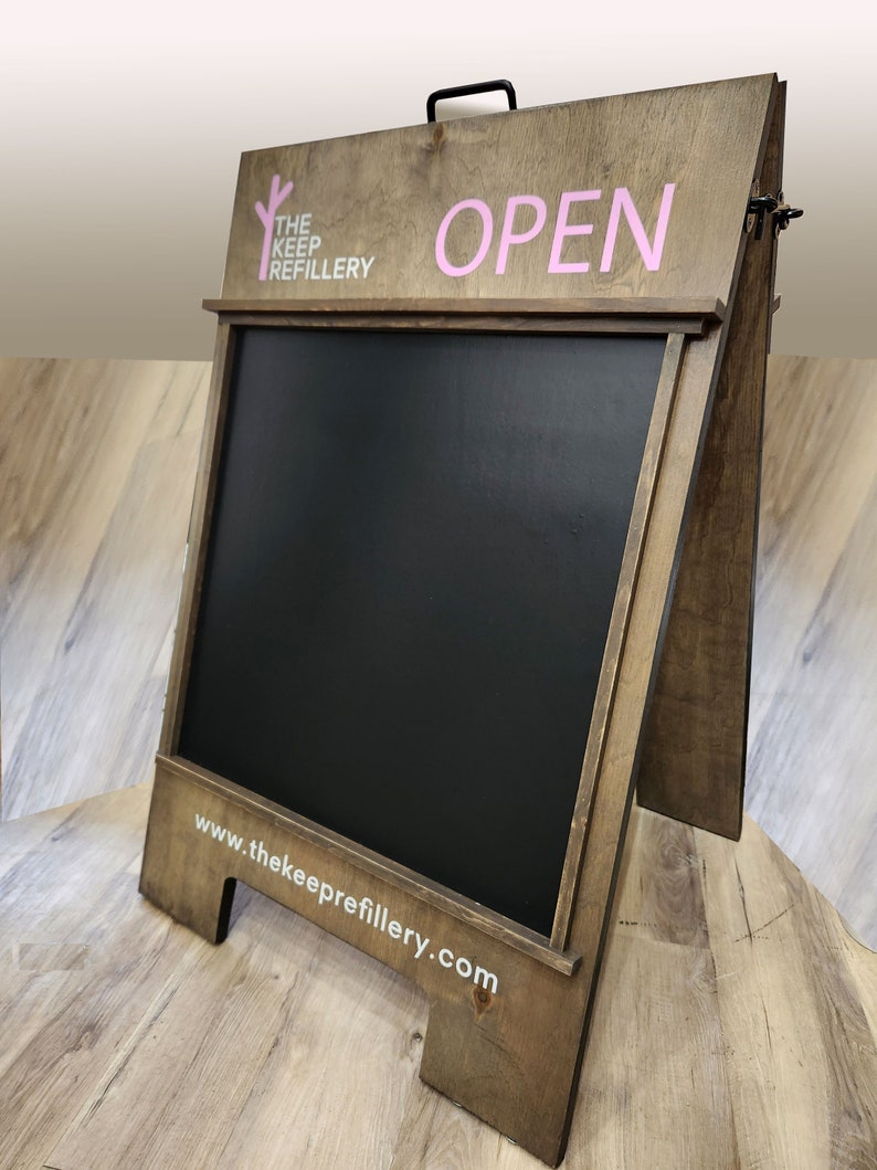 2-sided Custom Chalkboard Sandwich Board A-frame Sidewalk Sign - Etsy ...