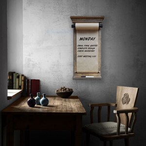 Hanging Note Roll Paper Barnboard Roll Kraft Paper Holder - Etsy Canada