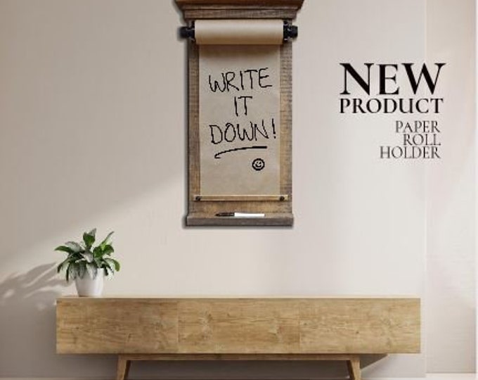 Wall Mounted Note Roll MULTIPLE SIZES , Wall Mounted Memo Pad, Butcher ...