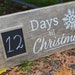 Days Til Christmas Rustic Barnboard Sign Days Til Christmas Wooden ...
