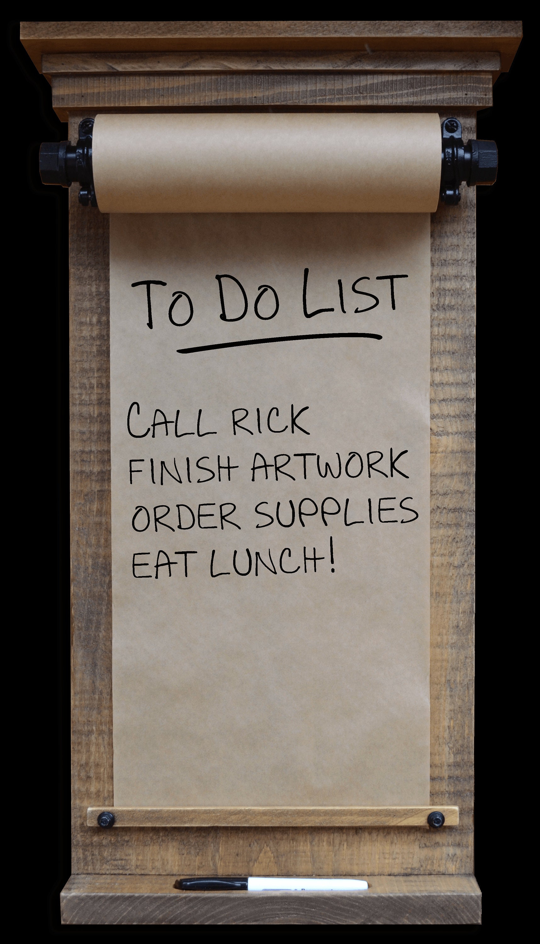 Hanging Note Roll Paper Barnboard Roll Kraft Paper Holder - Etsy Canada