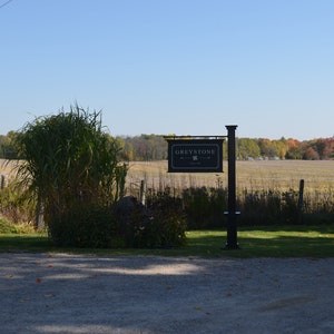 Custom Estate Signage Painted Wood Sign Storefront Business Property ...