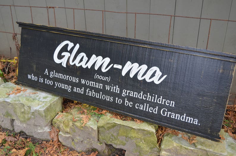 Barnboard Painted Sign Glamma Sign Rustic Sign Painted Sign | Etsy