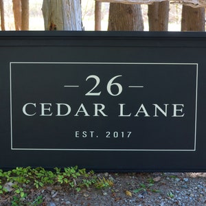 Custom Estate Signage Painted Wood Sign Storefront Business Property ...