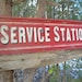 Service Station Sign Painted Rustic Wood Sign Mancave Art Garage Sign ...