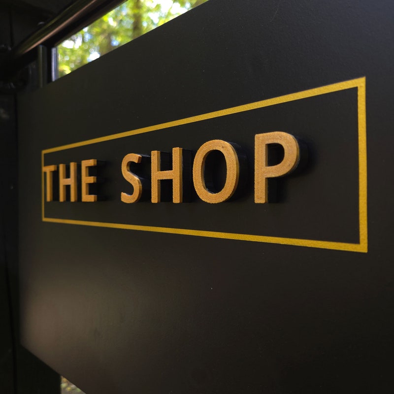 Hanging Shop Sign - Etsy