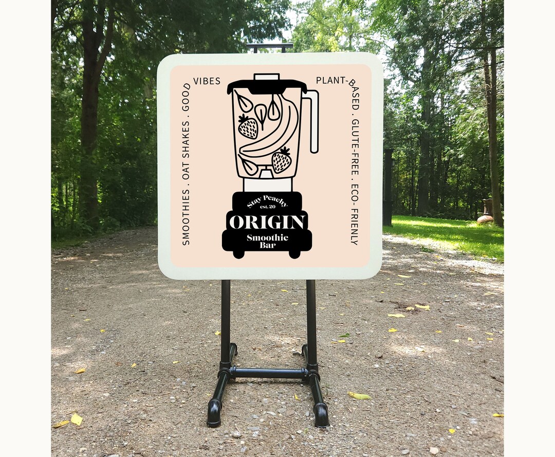Sandwich Board 2-sided Custom Curb Hugger Portable Sign Sidewalk Sign ...