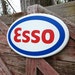Esso Sign Vintage Wood Esso Sign Painted Wood Esso Sign Mancave Sign ...