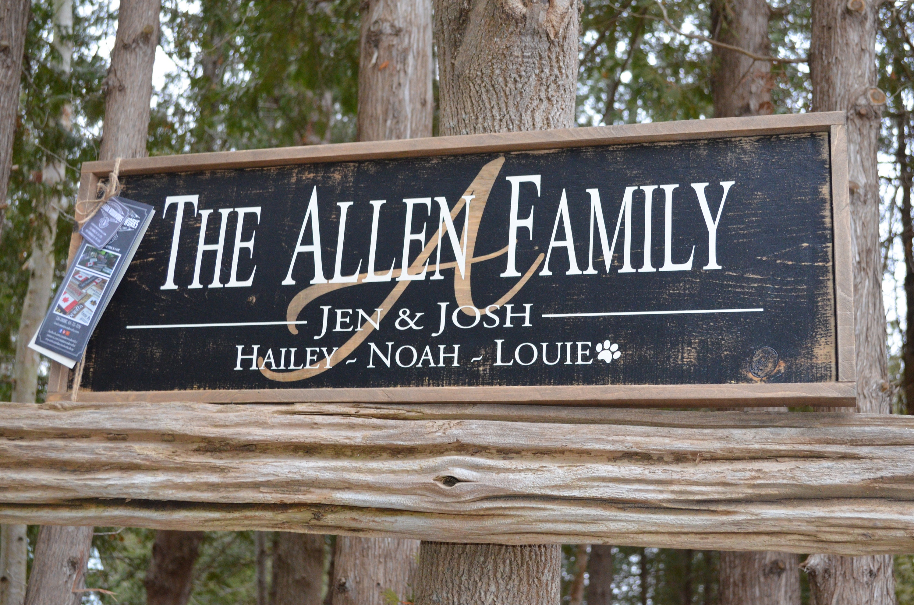Personalized Established Sign Barnboard Family Sign Painted | Etsy
