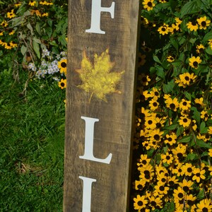 Barn Board Sign Fall Barn Board Sign Rustic Painted Wooden Sign Autumn ...