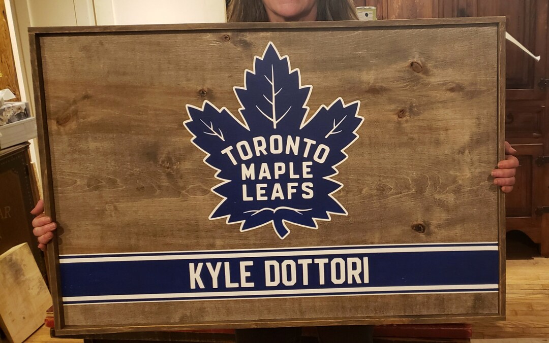 Custom Toronto Maple Leafs Sign Painted Rustic Wood Sign Mancave Art ...