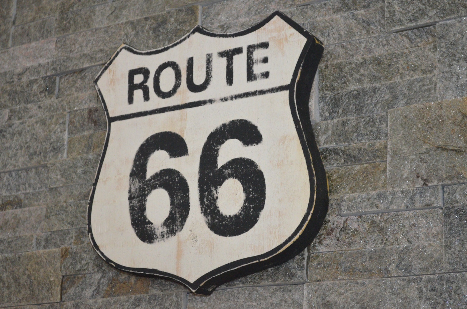 Route 66 Vintage Wood Sign Man Cave Sign Garage Sign Bar Sign Rustic ...