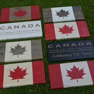 Canada 150 Rustic Wooden Sign Celebrate Canada 150 Canada Flag Canadian ...