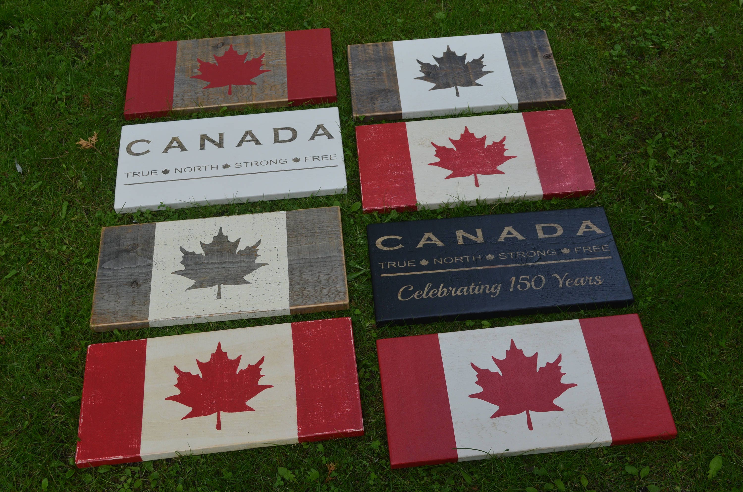 Canada 150 Rustic Wooden Sign Celebrate Canada 150 Canada Flag Canadian ...