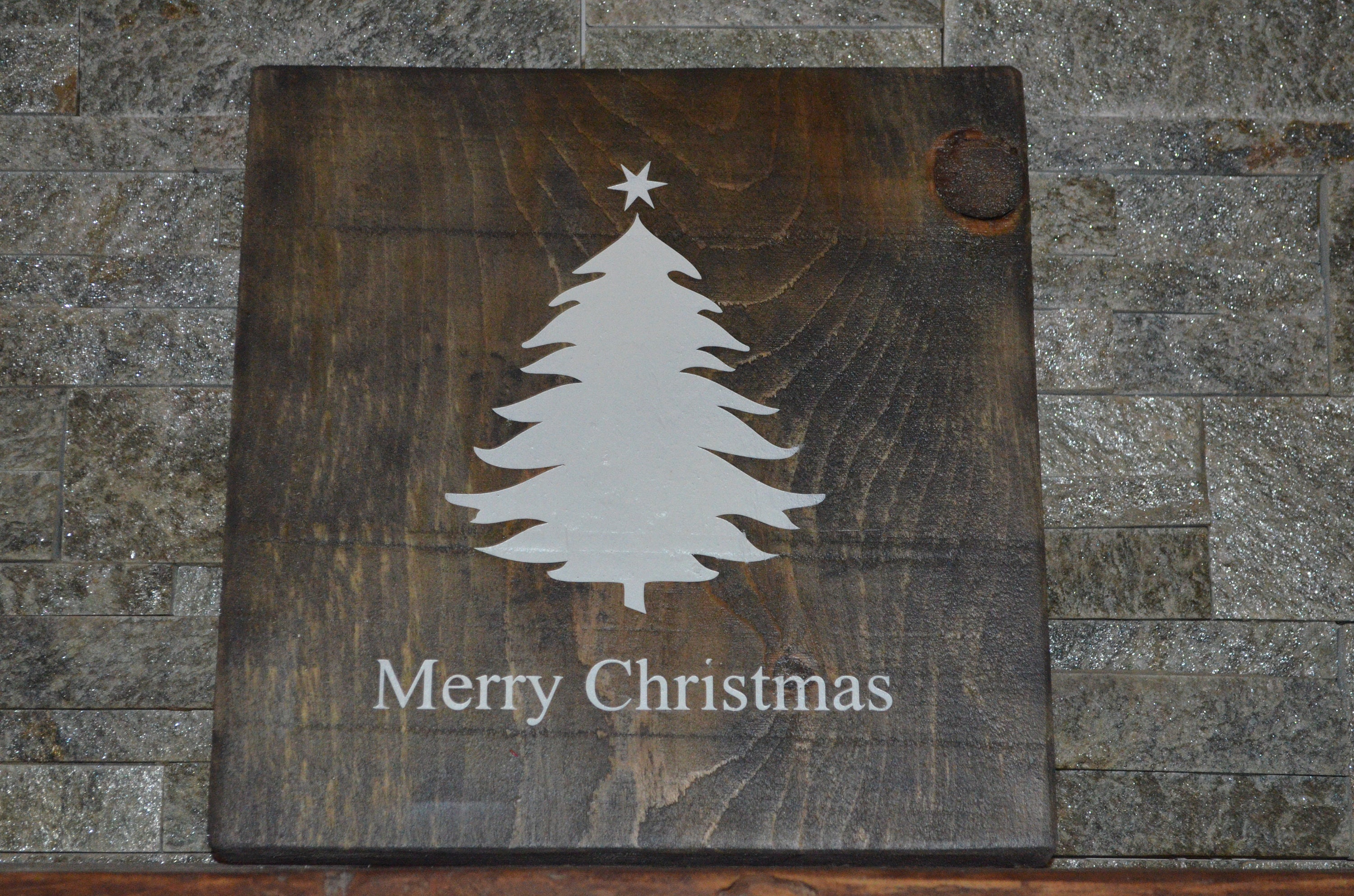 Merry Christmas Wooden Sign Barnboard Wooden Sign Painted Wood Sign ...