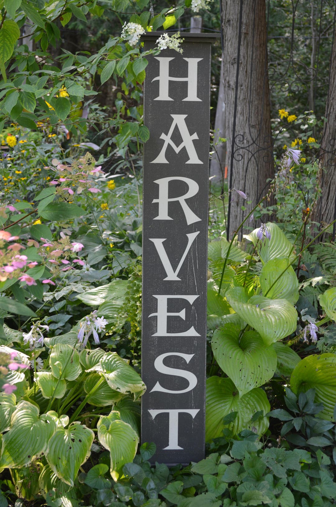 Barn Board Sign Harvest Sign Fall Decor Painted Wooden Sign Garden Sign ...