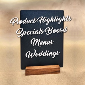 New Product! Metal Table Top Stand Table Talker Magnetic Menu Product ...