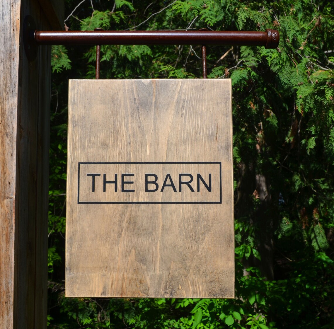 The Barn Custom Two-sided Barnboard Sign Custom Rusted Iron - Etsy Canada