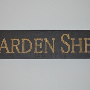 Rustic Wooden Garden Shed Sign Country Decor Rustic Garden Art Garden ...