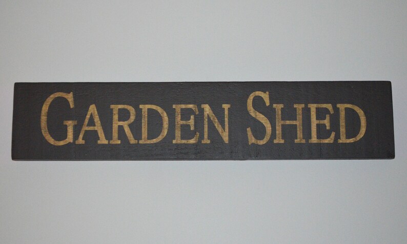 Rustic Wooden Garden Shed Sign Country Decor Rustic Garden Art - Etsy