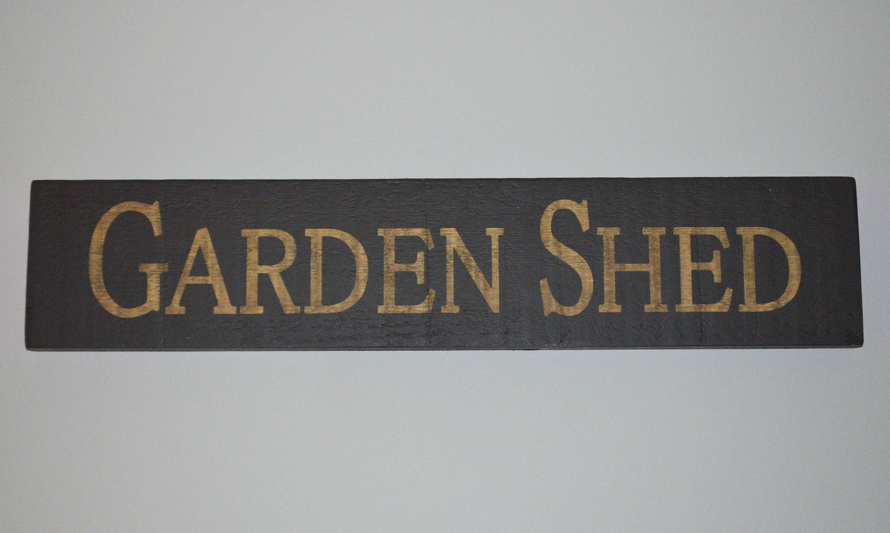 Rustic Wooden Garden Shed Sign Country Decor Rustic Garden Art - Etsy ...