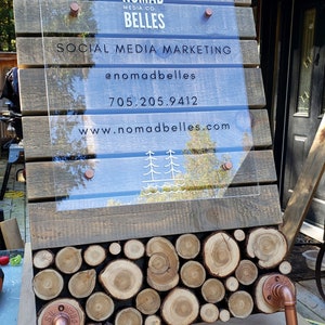 Custom Sandwich Board A-frame Sign Sidewalk Sign Personalised Business ...