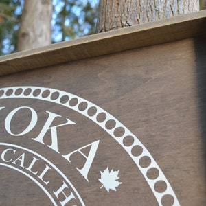 Town Sign City Sign Painted Wood Sign Customized Sign Customized Wooden ...