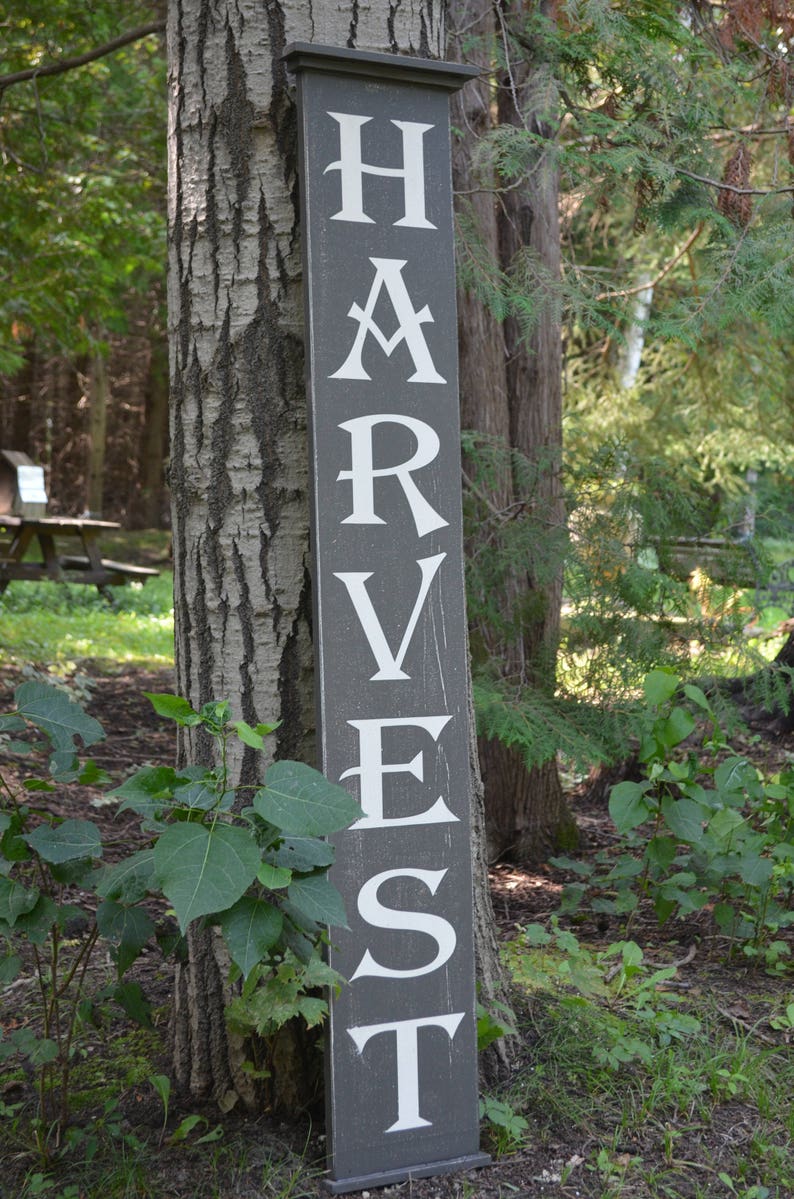 Barn Board Sign Harvest Sign Fall Decor Painted Wooden Sign | Etsy