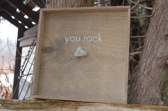 Barnboard Sign You Rock Wooden Sign Country Decor Painted - Etsy