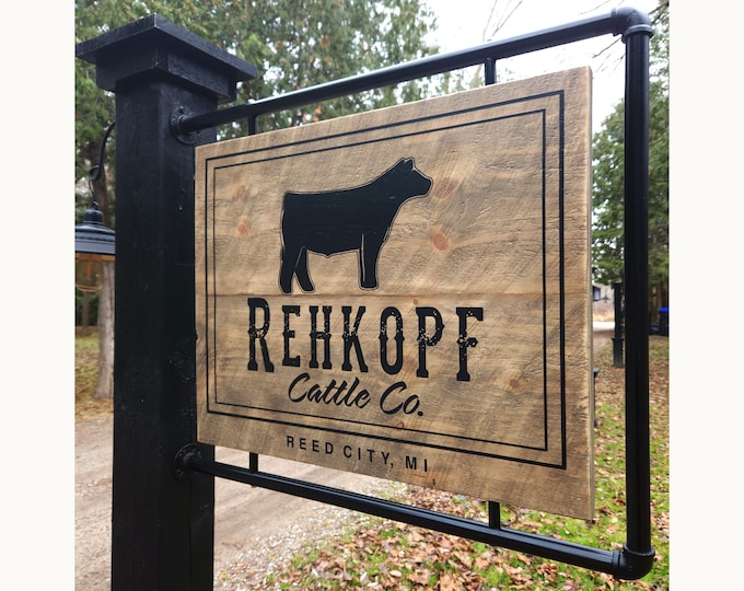 New Product! Metal Blade Sign Vinyl Artwork Included! Powder Coated ...