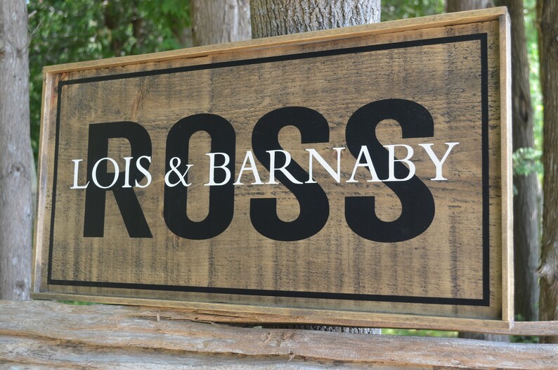 Rustic Wooden Sign Painted Wooden Sign Family Name Sign - Etsy Canada