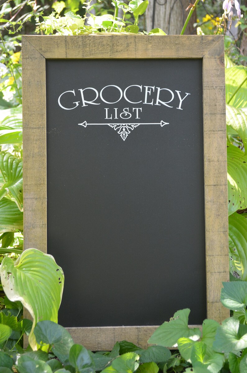 Chalk Board Sign Rustic Grocery List Sign Kitchen Sign Kitchen - Etsy ...