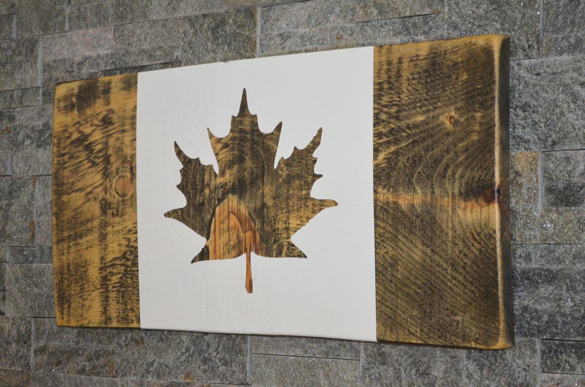 Canadian Flag, Wooden Canada Flag, Custom Wooden Canadian Flag, Canada ...