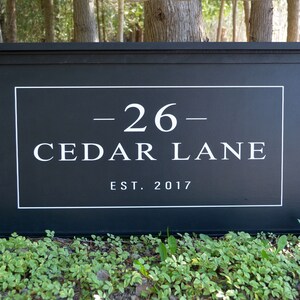 Custom Estate Signage Painted Wood Sign Storefront Business Property ...