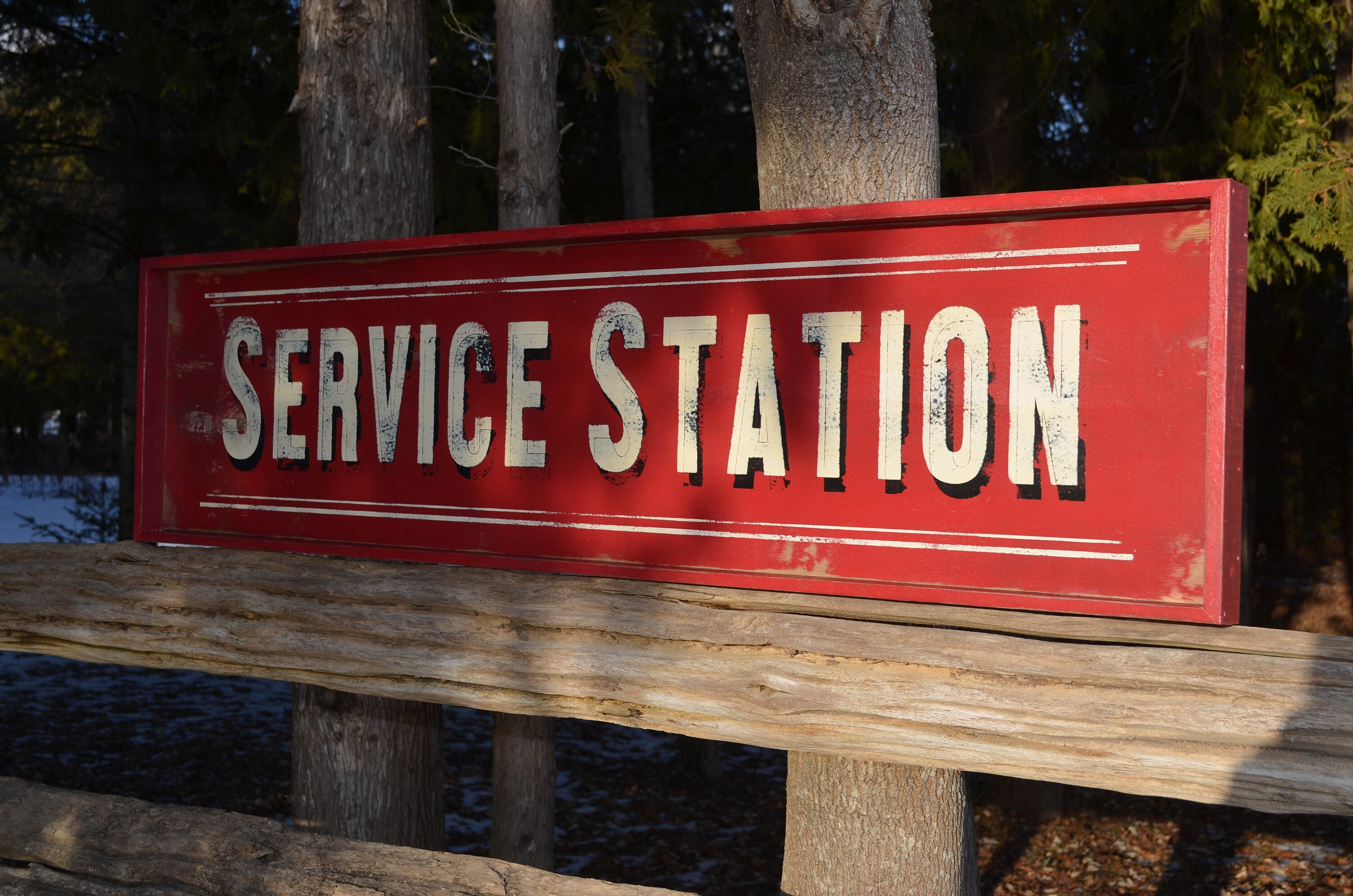 Service Station Sign Painted Rustic Wood Sign Mancave Art - Etsy Canada