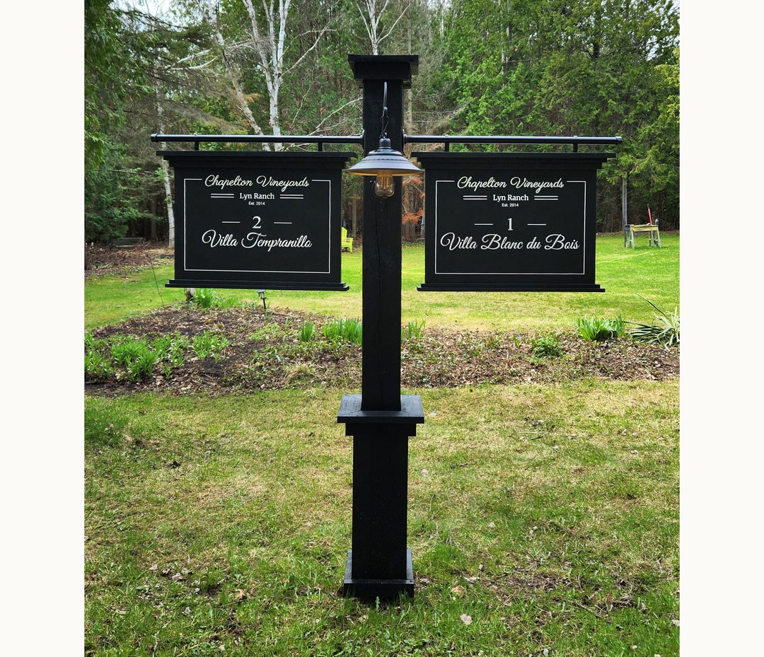 Custom Timber Sign Post Custom Vintage Style Timber Light Post - Etsy