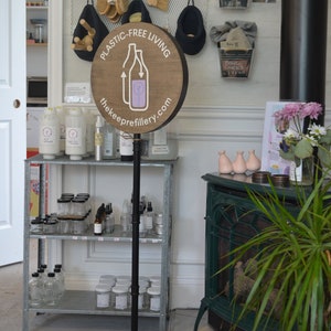 2-sided Custom Market Stand Painted Artwork Included Lollipop Sign ...