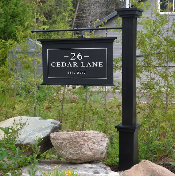 Custom Estate Signage Painted Wood Sign Storefront Signage | Etsy