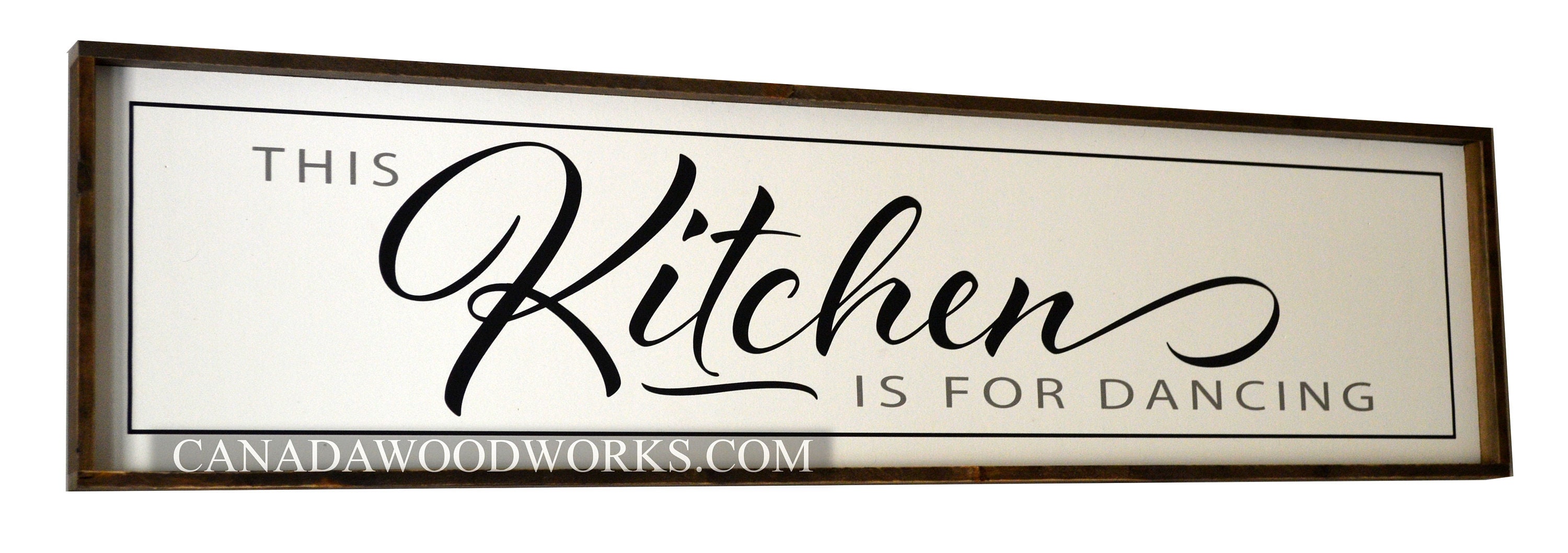 Kitchen is for Dancing Painted Wood Sign Country Kitchen Sign ...