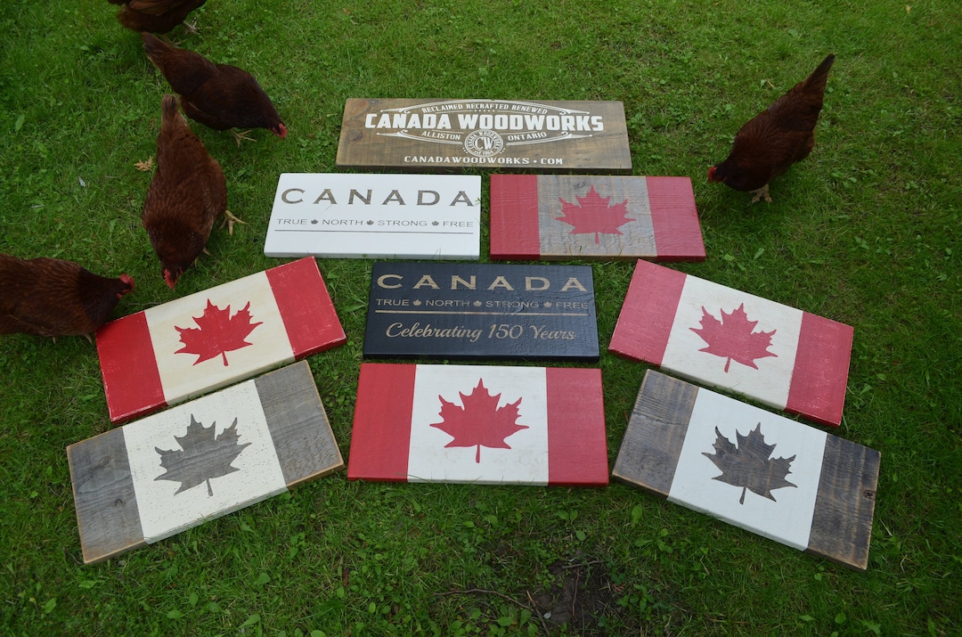 Canada 150 Rustic Wooden Sign Celebrate Canada 150 Canada Flag Canadian ...