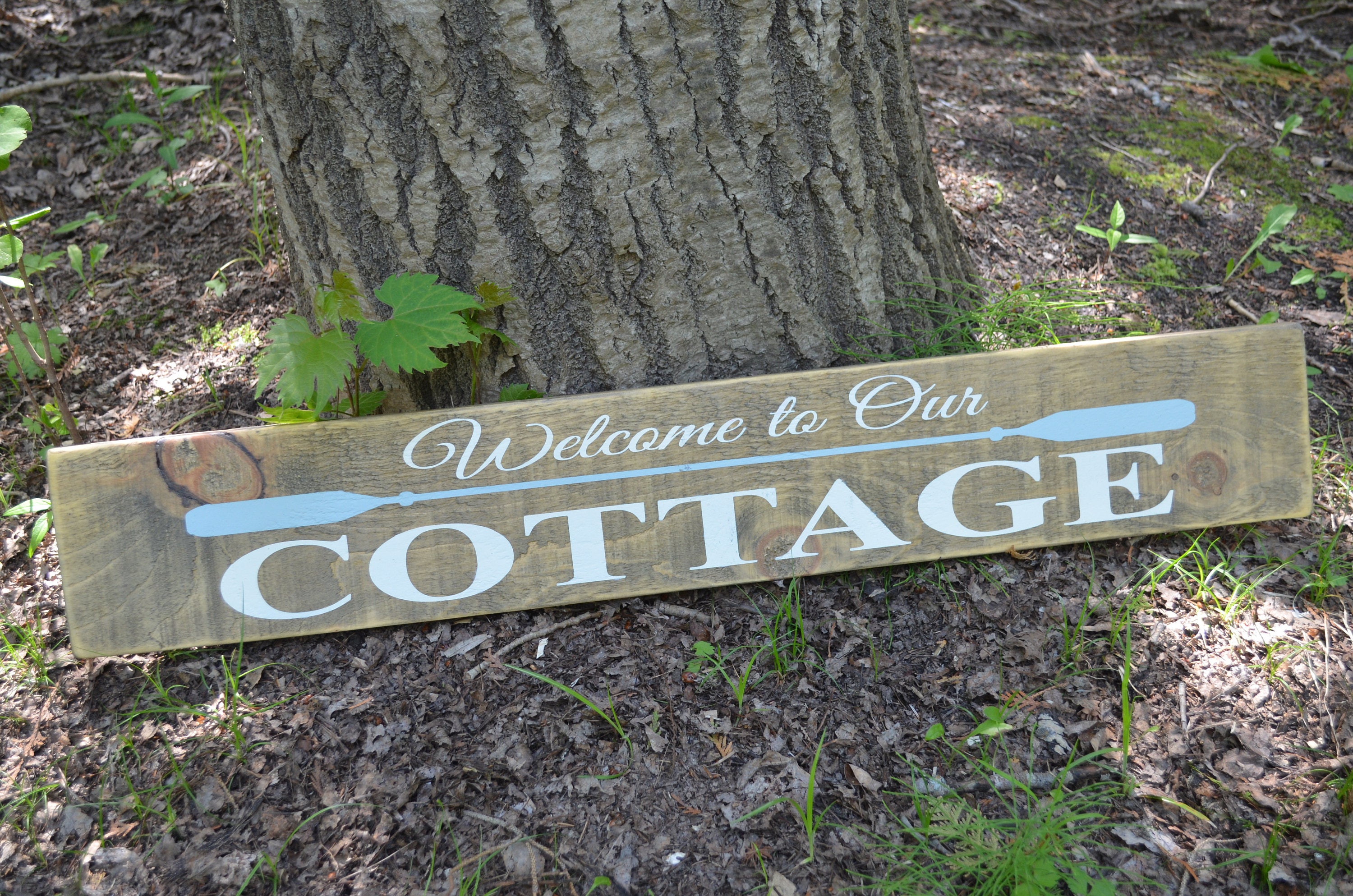Welcome to Our Cottage Rustic Wooden Sign Painted Wooden Sign - Etsy Canada